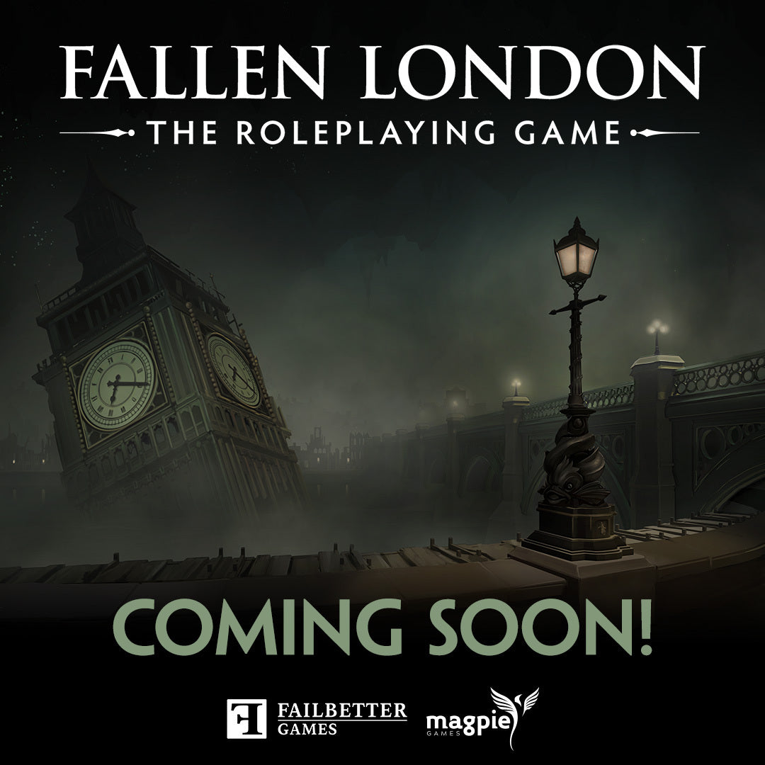 Magpie Games Sets Date for Fallen London: The Roleplaying Game Kicksta