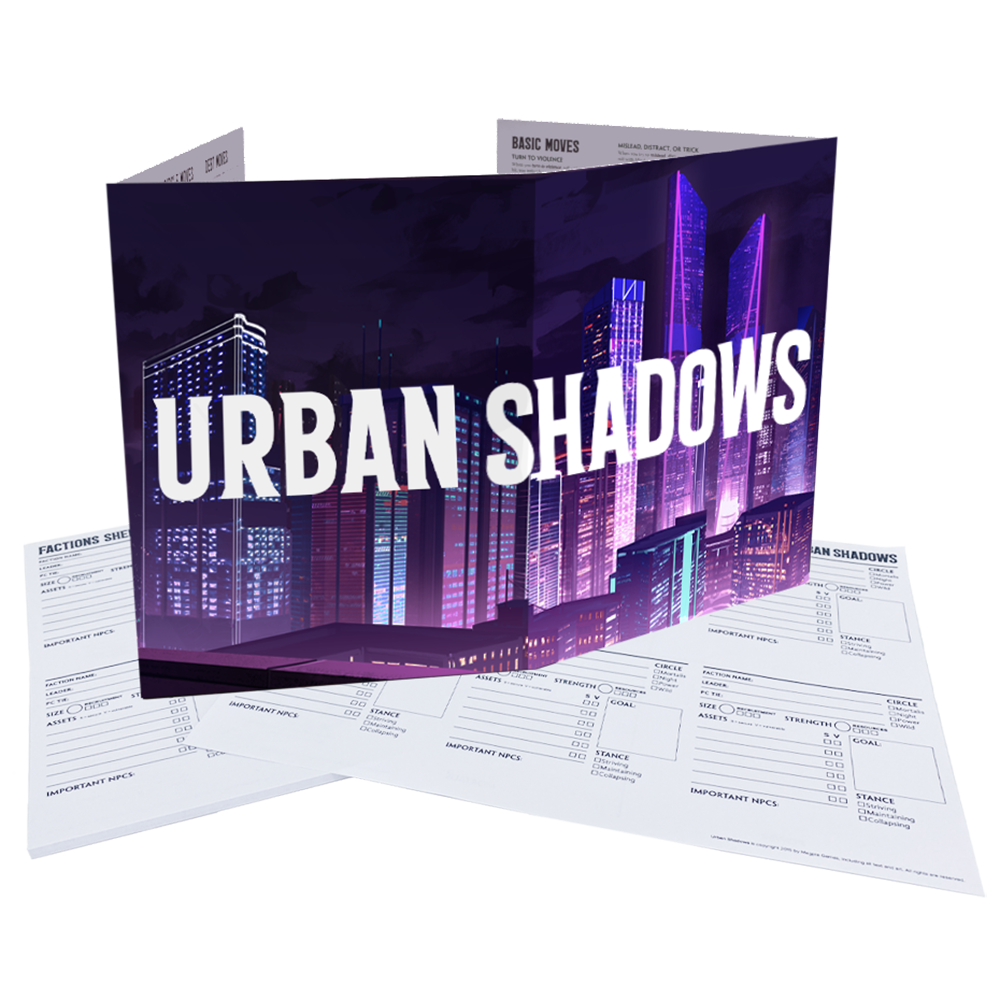 MC Screen & Campaign Notepads (Urban Shadows) – Magpie Games